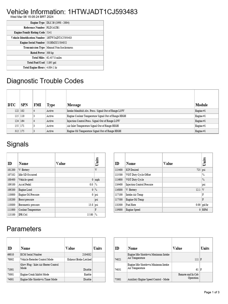 Navistar DT530 | PDF | Engines | Mechanical Engineering