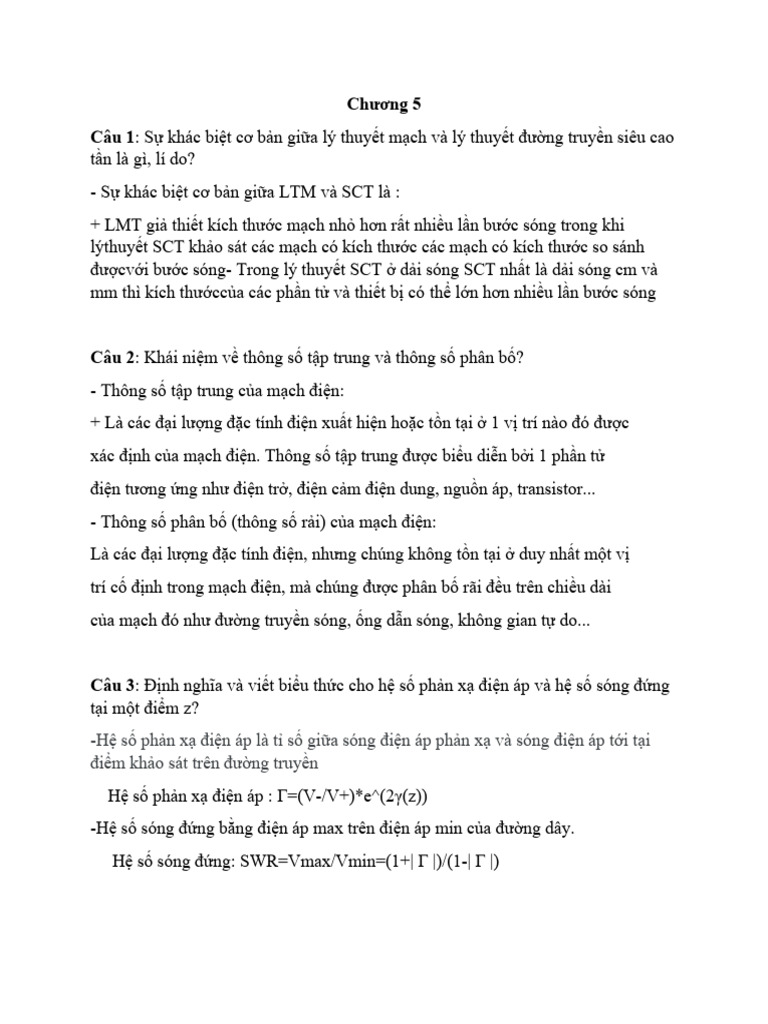 Chương 5 SCT | PDF