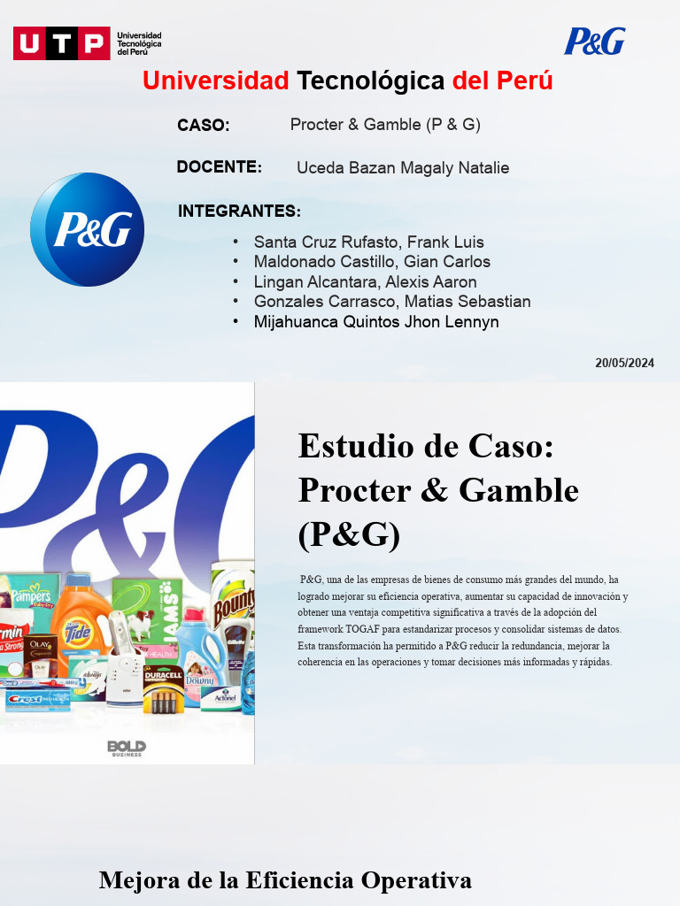S09 - s1 - Framework EA | PDF | Procter & Gamble | Mercado (economía)