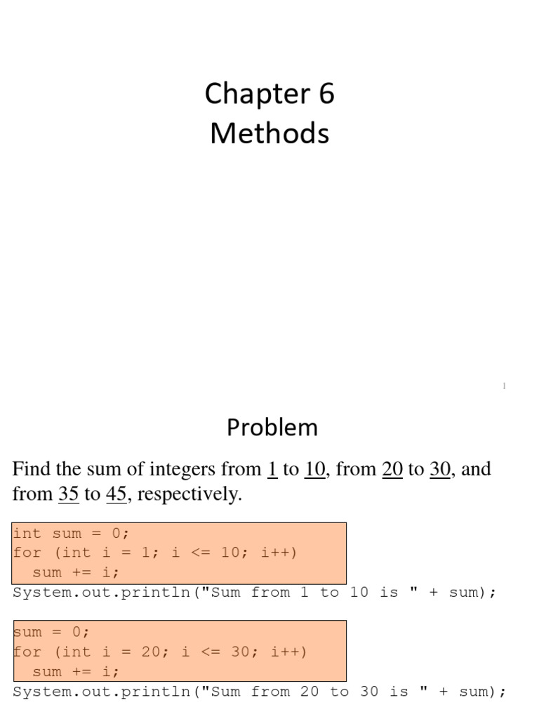 Lecture 5 | PDF | Parameter (Computer Programming) | Method (Computer ... Lecture 5 | PDF | Parameter (Computer Programming) | Method (Computer ...
