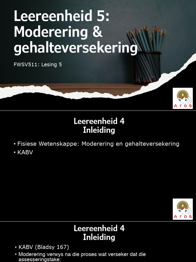 FWSV511 AROS Lesing 5 | PDF