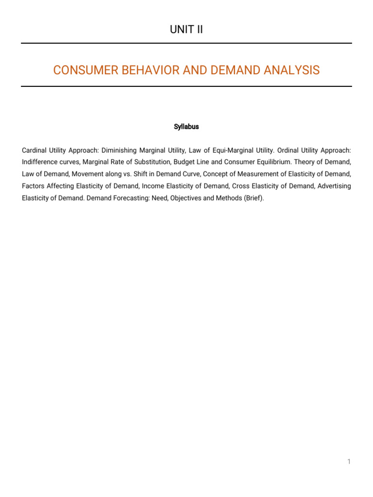Demand (Part 1) | PDF