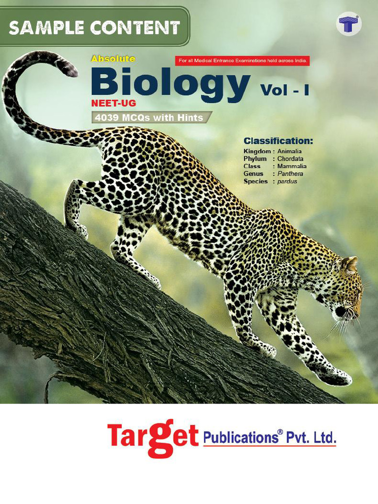 Sample PDF of Neet Ug Biology Book Vol 1 | PDF | Tissue (Biology ...