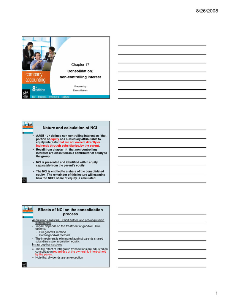 Consolidation Non Controlling Interest N | PDF | Consolidation ...