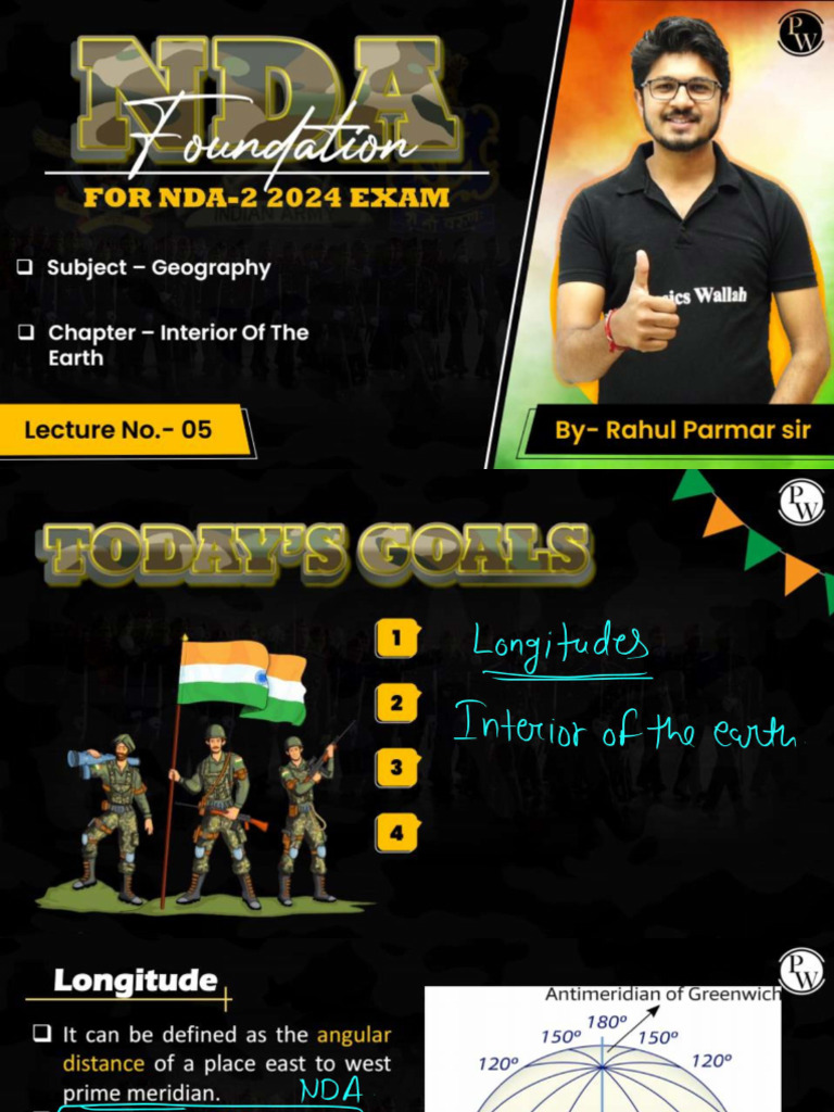 Geography 05 - Class Notes - (NDA Foundation) | PDF