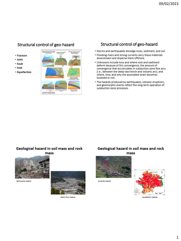 Lecture - 4 - Structural Control On Geo-Hazard | PDF Lecture - 4 - Structural Control On Geo-Hazard | PDF