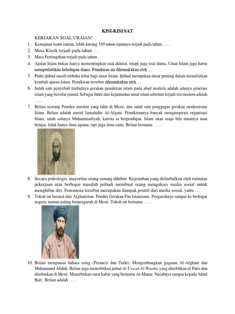 Kisi - Kisi Sat Pai 2024 | PDF | Agama & Spiritualitas