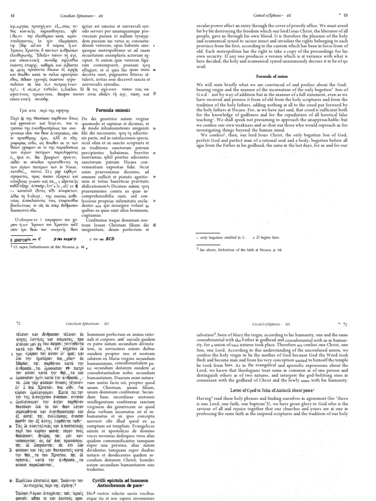 Required Reading (4.3) The Formula of Union | PDF | Religious Belief ...