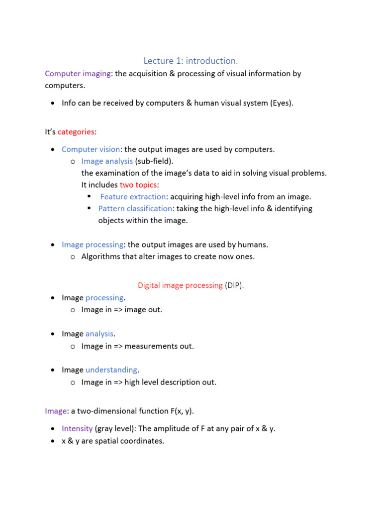 Image Summary | PDF | Zoom Lens | Pixel