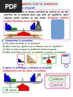 3° SESION MAT Resolvemos Problemas de Equiibrio Con Las Balanzas | PDF ...