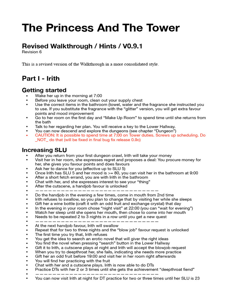 Walkthrough Revised Complete V0.9.1 | PDF