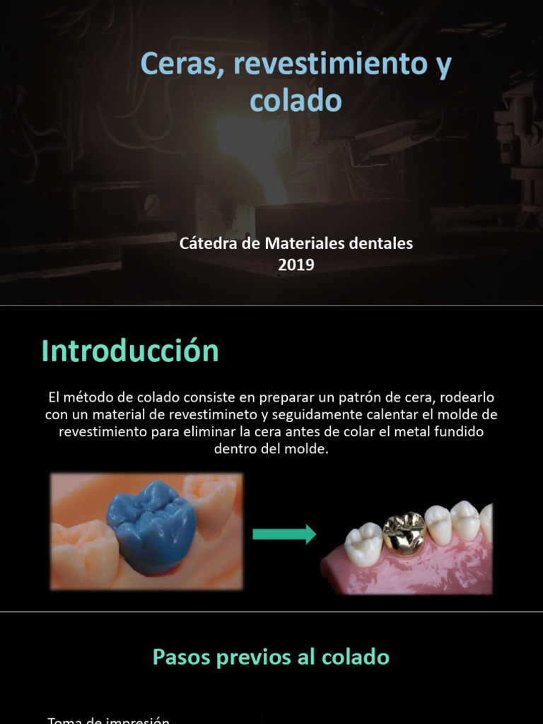 5 Ceras, Revestimientos y Colado | PDF | Rieles | Aleación