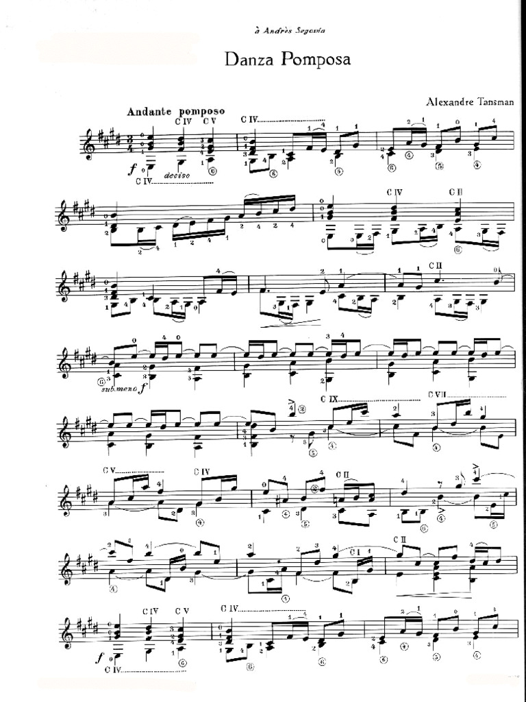 Classical Guitar Scores | PDF