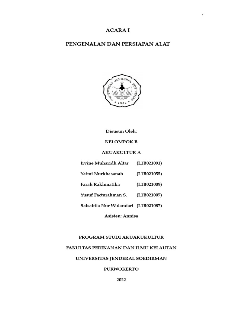 Laprak Acara 1 MIKROBIOLOGI PENGENALAN ALAT | PDF