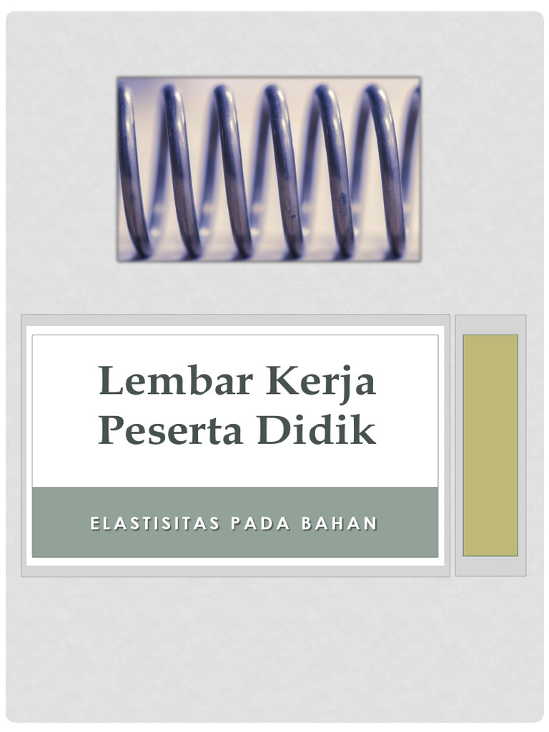 LKPD Elastisitas Fiks | PDF