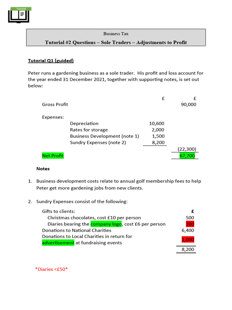 Business Taxation Week 2 Tutorial | PDF | Taxation | Payments