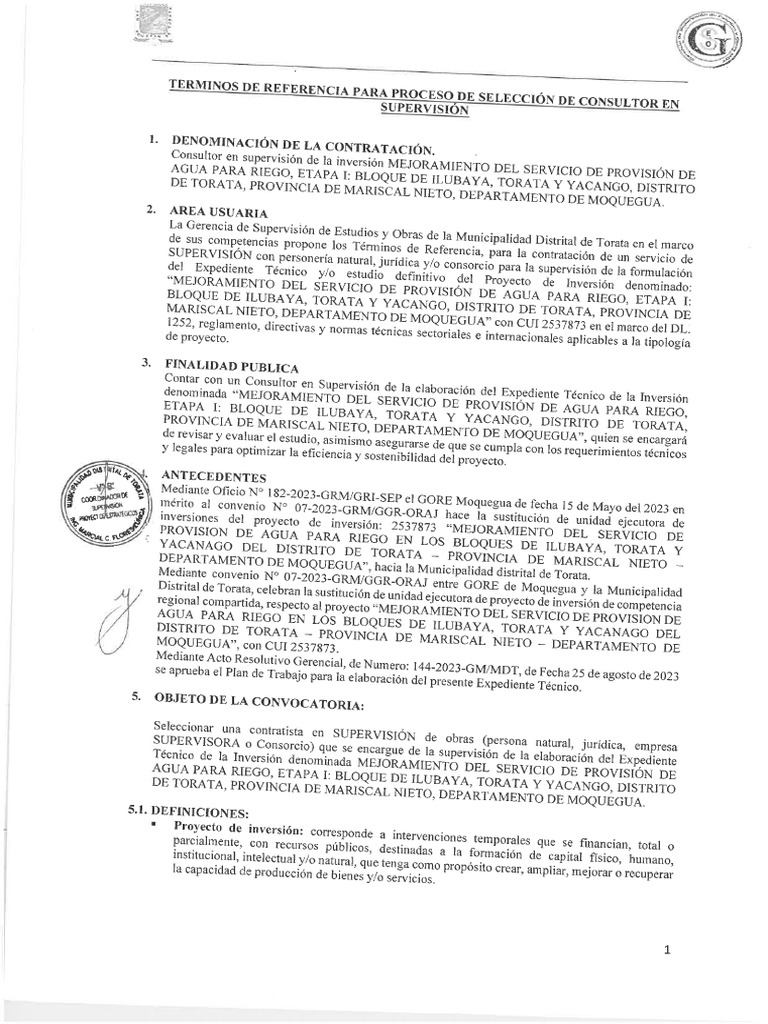 Tdr Supervision | PDF