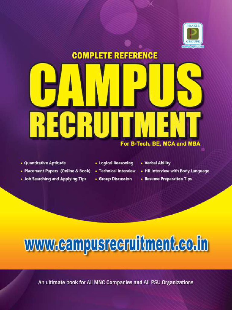 Campus Recruitment Book | PDF | Numbers | Integer