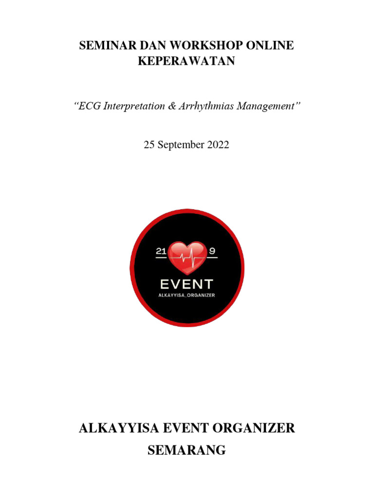 PROPOSAL WEBINAR EKG, Alkayyisa EO | PDF