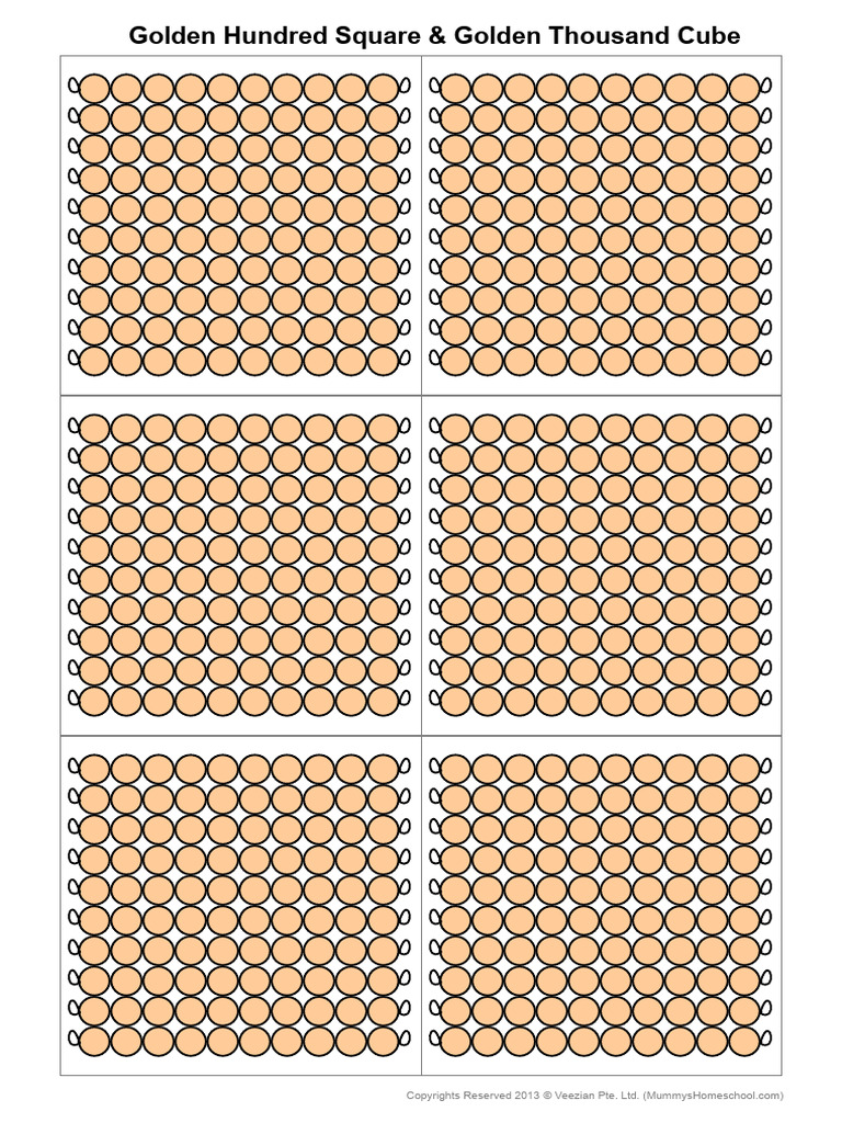 Golden Hundred & Thousand Cubes Guide | PDF | Travel | Home & Garden