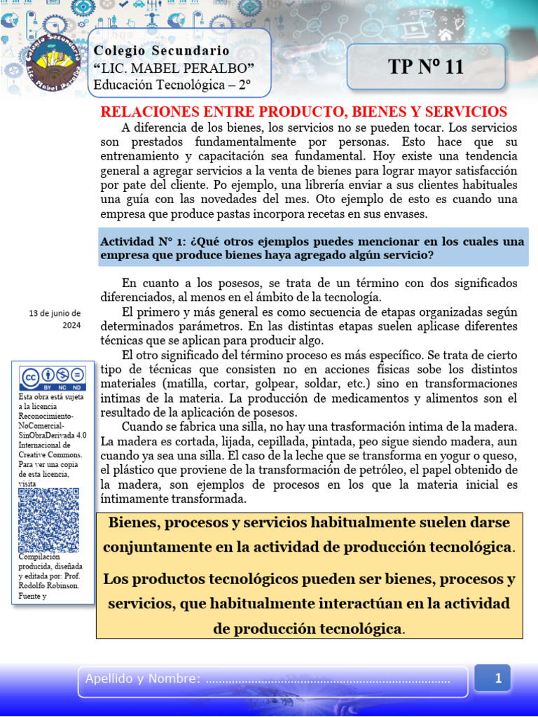 TP #11 - Productos Tecnológicos. Relaciones | PDF | Business