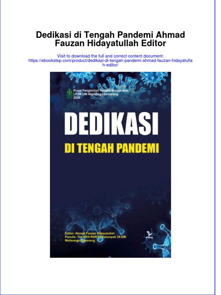 PDF of Dedikasi Di Tengah Pandemi Ahmad Fauzan Hidayatullah Editor Full Chapter Ebook | PDF