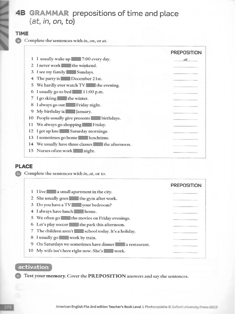 AEF1 4B Extra Grammar | PDF