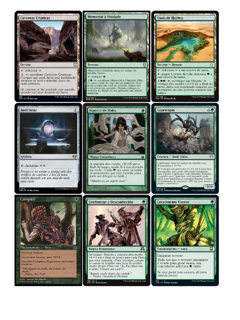 Green Hydra Magic Deck Incomplete | PDF
