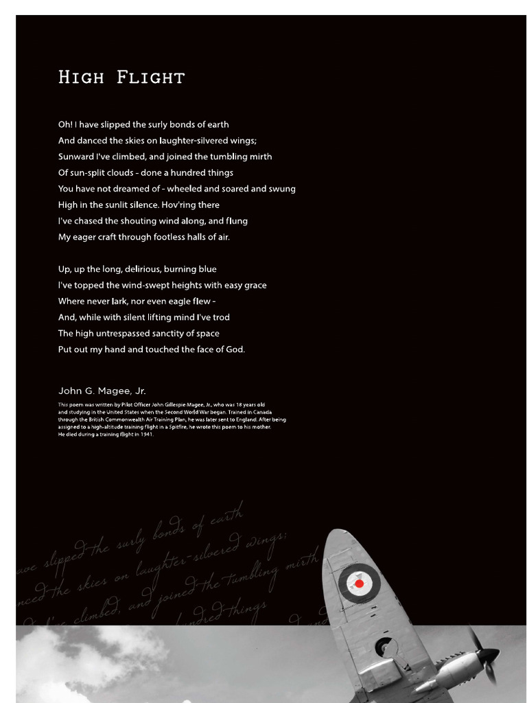 High Flight Poem | PDF