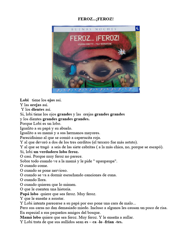 FEROZ Feroz Cuento 4 Minúscula | PDF
