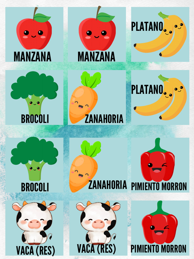 Memorama Frutas Infantil | PDF
