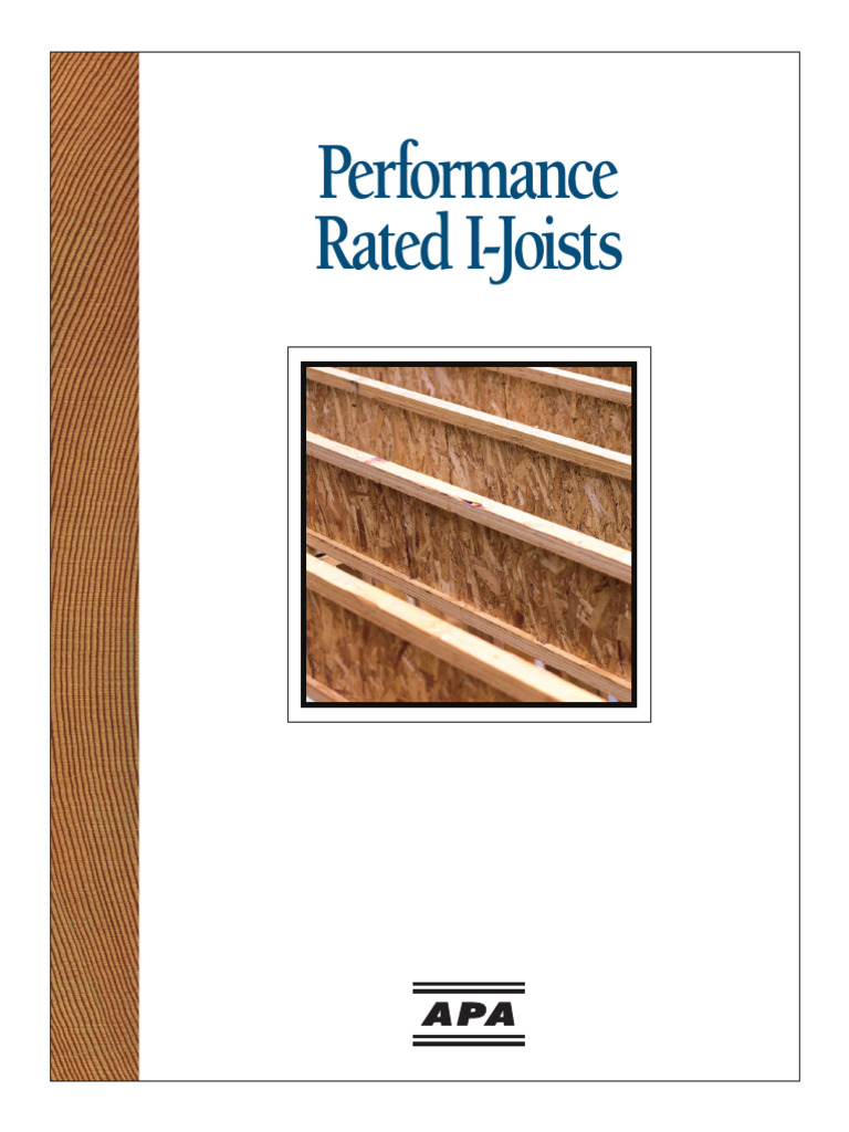APA Performance Rated I-Joists | PDF | Framing (Construction) | Wood