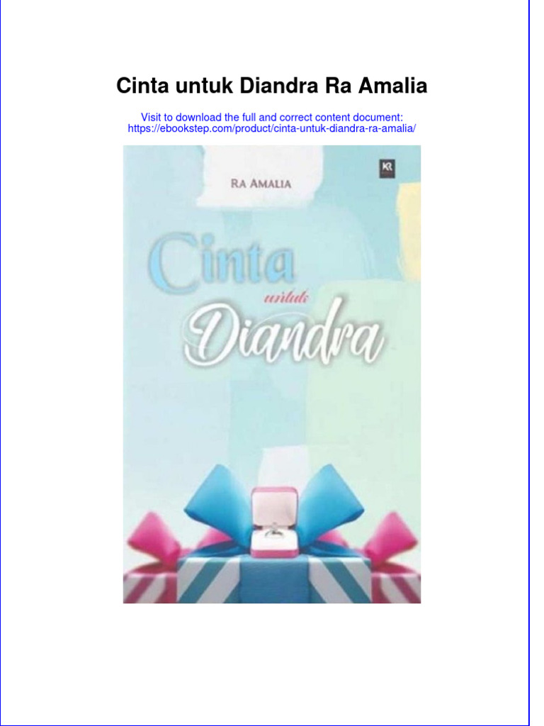 PDF of Cinta Untuk Diandra Ra Amalia Full Chapter Ebook | PDF | Petal | Flowers