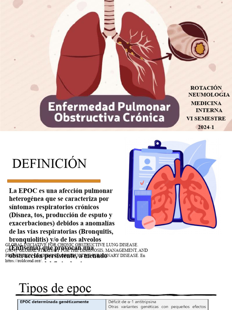 EPOC | PDF | Enfermedad pulmonar obstructiva crónica | Bronquitis