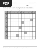 Prim Maths 4 2ed TR End of Year Test | PDF | Mathematics