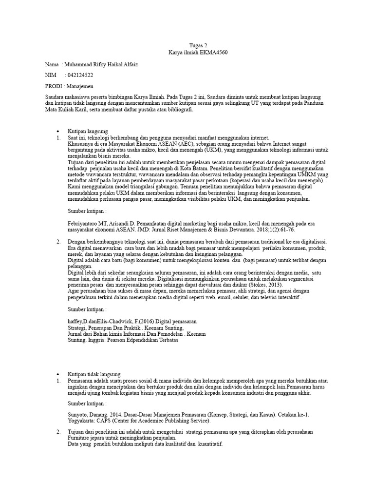 Tugas 2 Karil Kiki | PDF