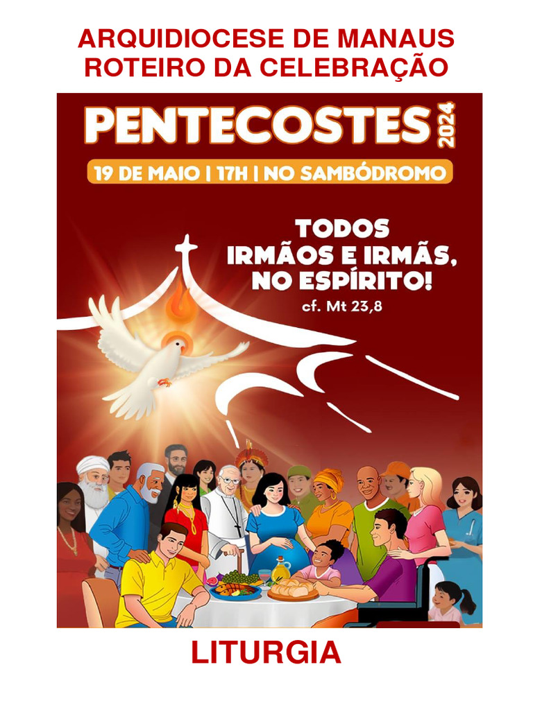 Roteiro Da Missa De Pentecostes 2024 Final Pdf Eucaristia