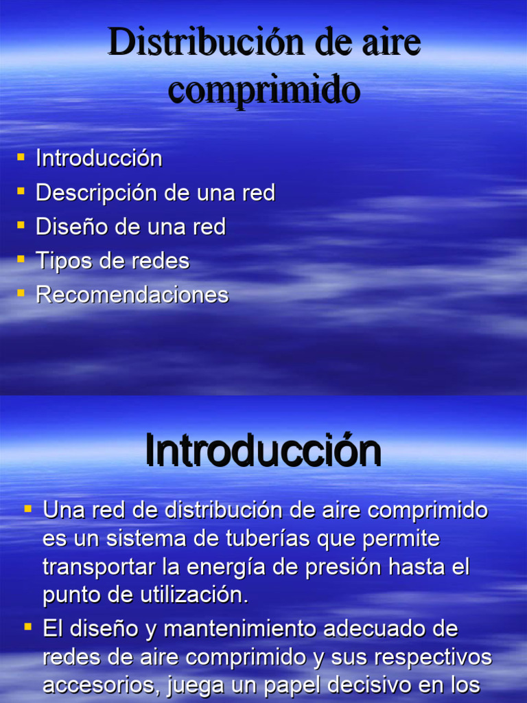 Distribucion de Aire Comprimido | PDF | Tubería (transporte de fluidos) | Corrosión