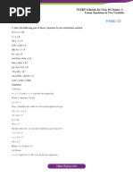 Class 10 RS Aggarwal Ex 3E Solutions | PDF | Equations | Rupee