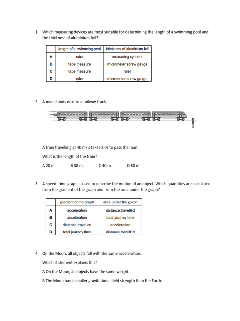 PHYSICS IGCSE 2 | PDF | Mass | Weight
