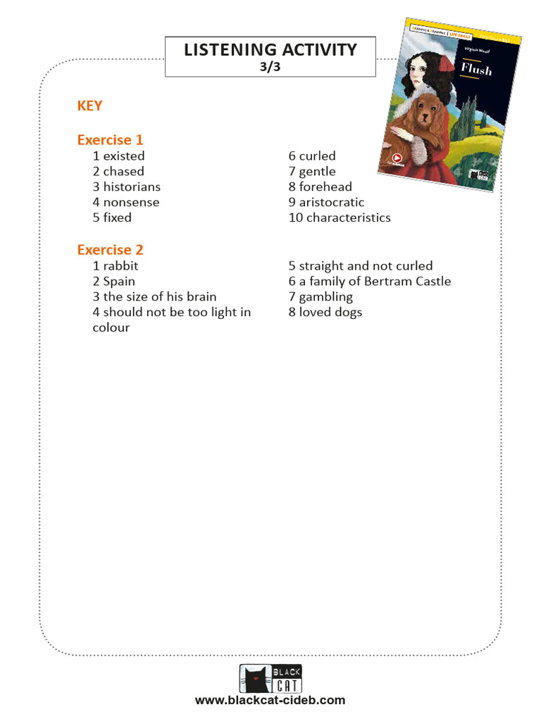 Listening-Activity Flush Keys | PDF | Student Assessment And Evaluation ...