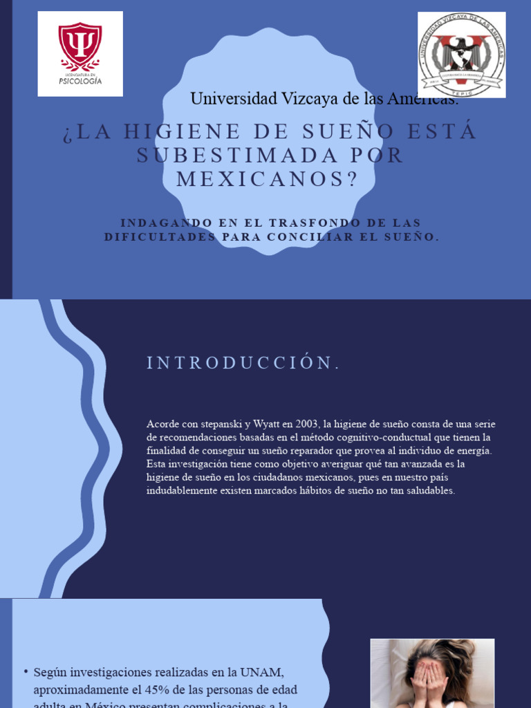 Higiene del Sueño en México: Realidad y Retos | PDF | Dormir | Sicología