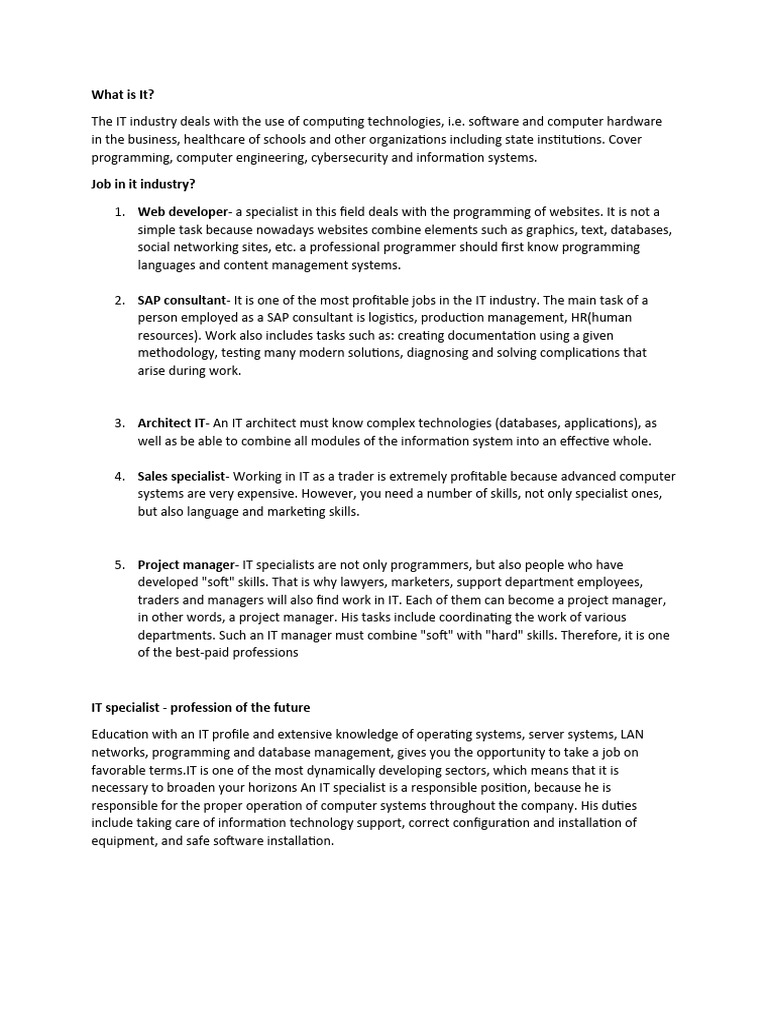 Prezentacja Angielski | PDF | Programmer | Software Development