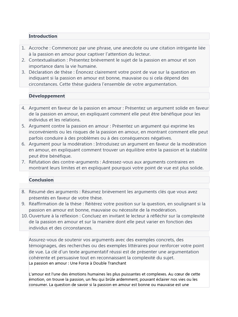 Passion en amour : Force ambivalente | PDF | Émotions | Amour