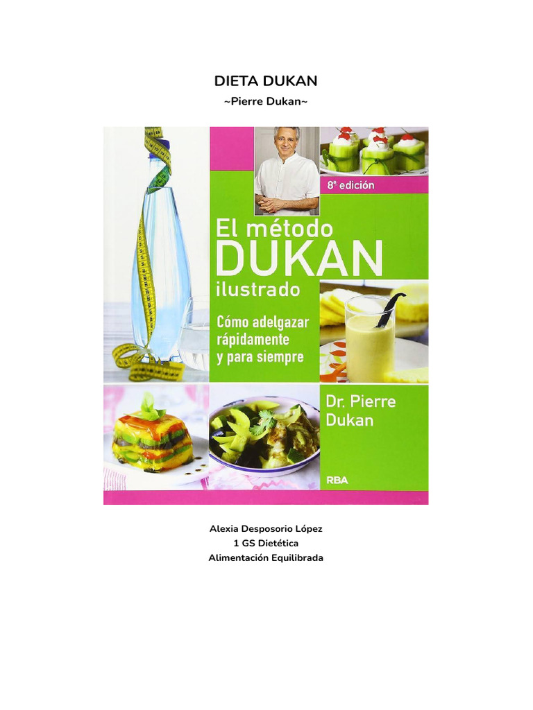 Dieta Dukan | PDF | Dieta | Dieta Dukan