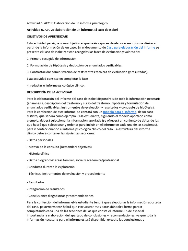 Aec 2 | PDF | Evaluación | Sicología
