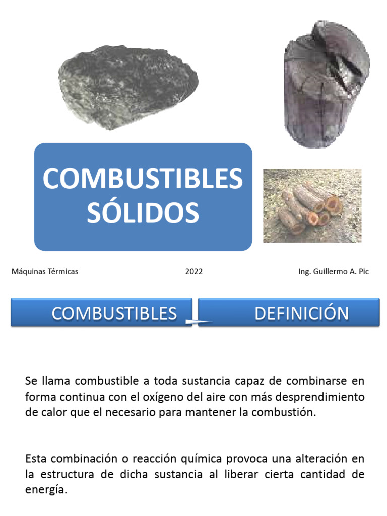 4_Combustibles sólidos | PDF | Combustibles | Combustión