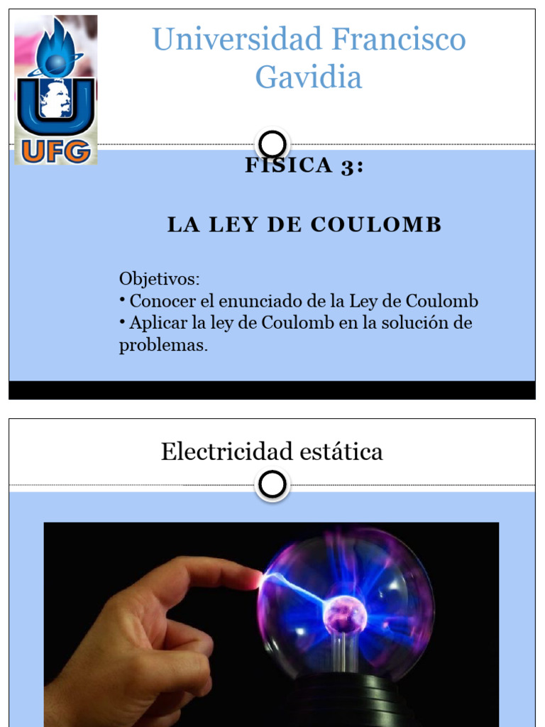Ley de Coulomb: Guía y Ejemplos | PDF | Electrostática | Fuerza
