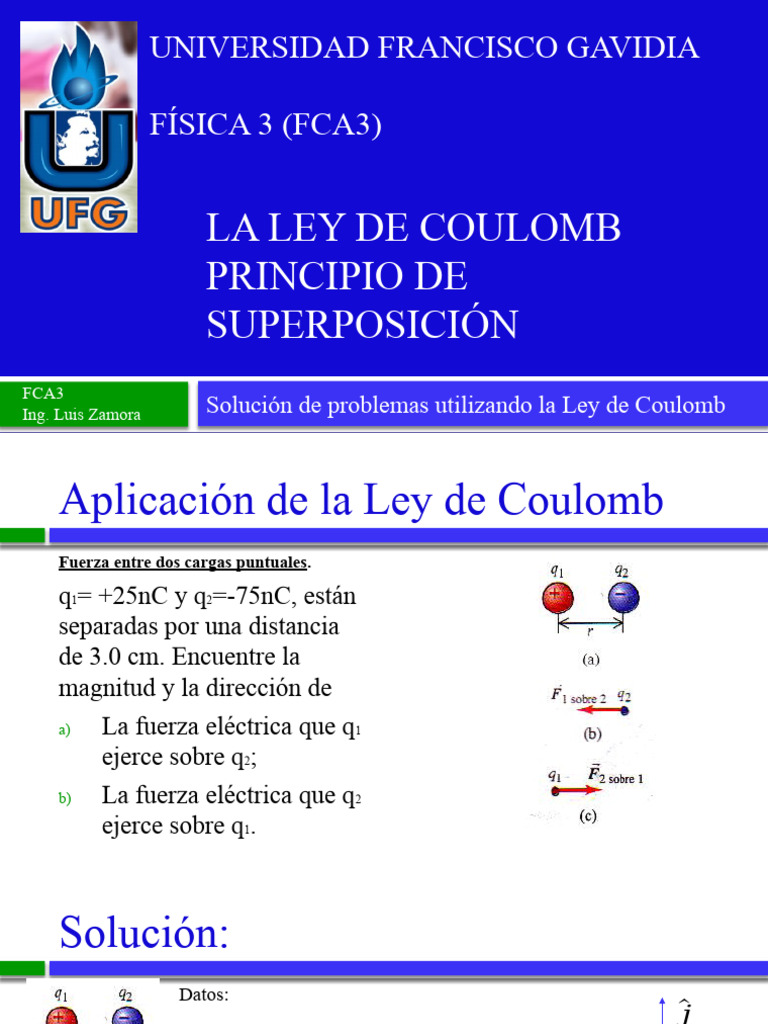 FCA3 - 1.4 - Fuerza Eléctrica y La Superposicion | PDF | Fuerza | Vector Euclidiano