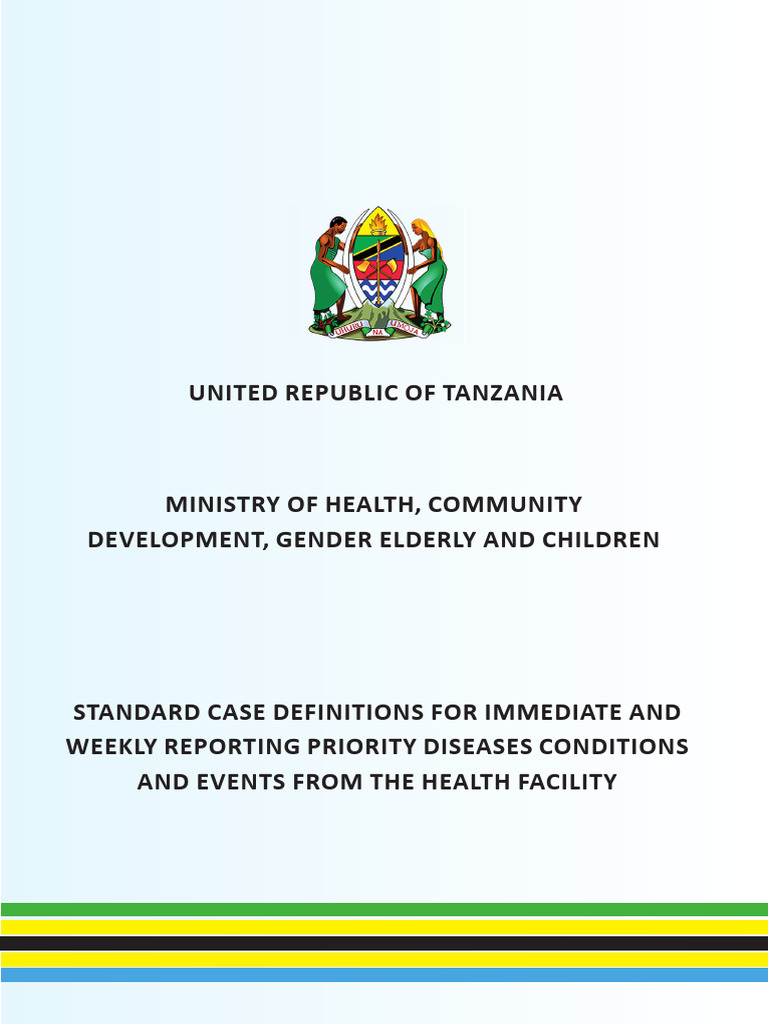 Standard Case Definitions for Diseases | PDF | Malaria | Influenza A ...
